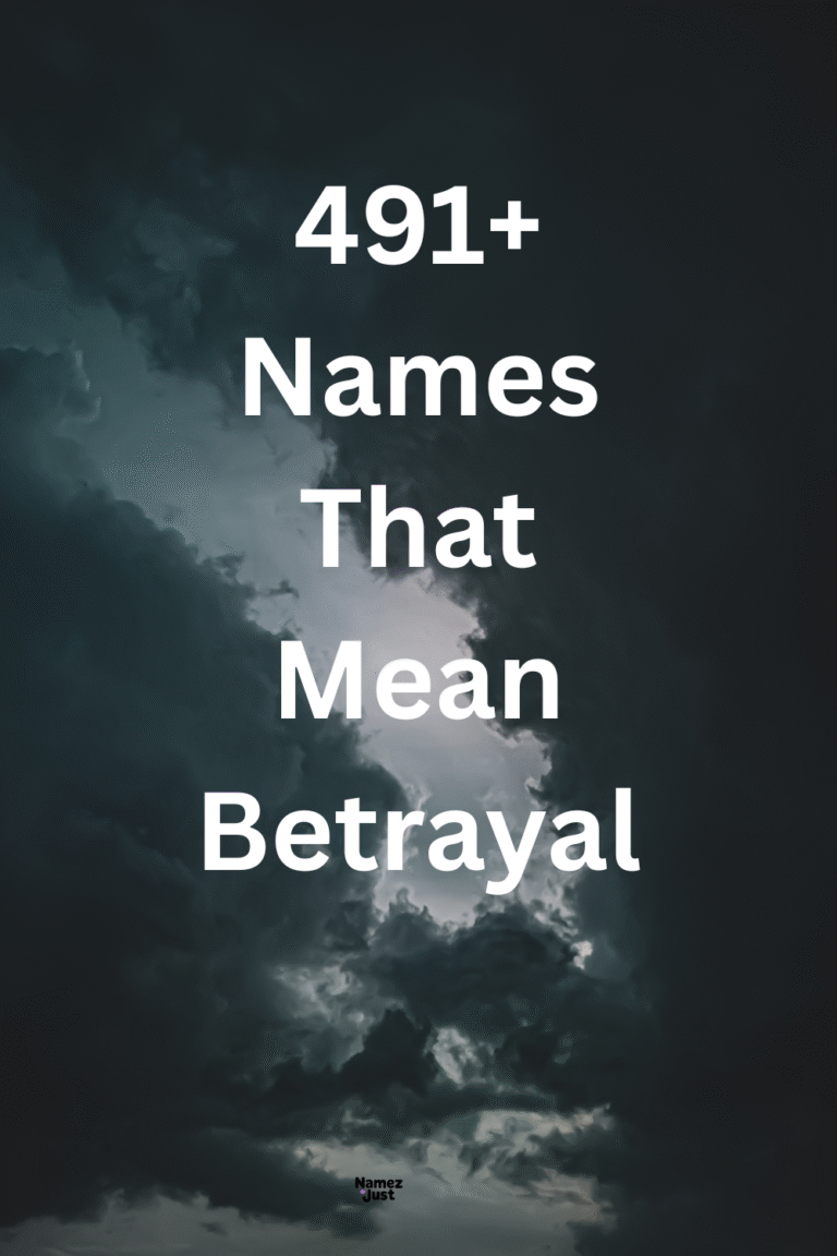 70+ Names That Mean Betrayal, Traitor, or Deception (Dark & Rare Names)
