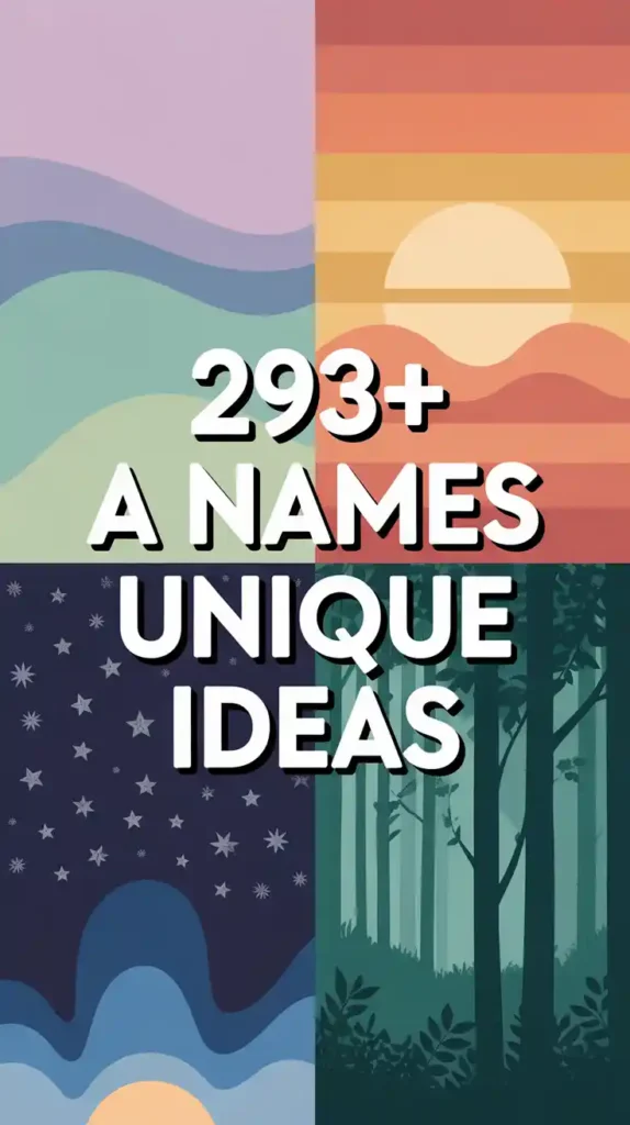 293+ A Names 2025: Trendy, Creative & Unique Name Ideas