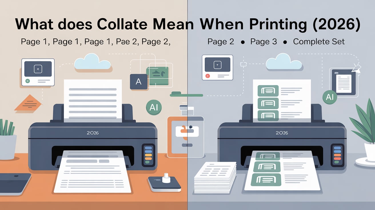 What Does Collate Mean When Printing?