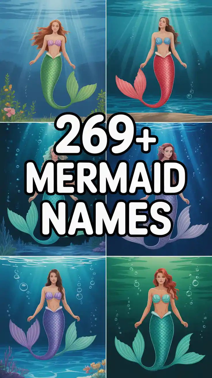 269+ Mermaid Names (2025 Ultimate Guide) 🧜‍♀️