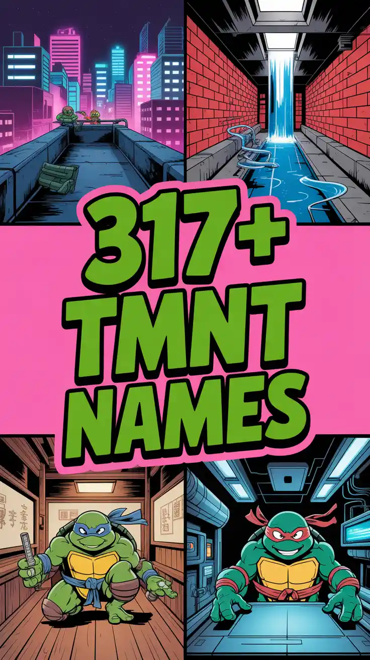 317+ TMNT Names (Teenage Mutant Ninja Turtle–Inspired)