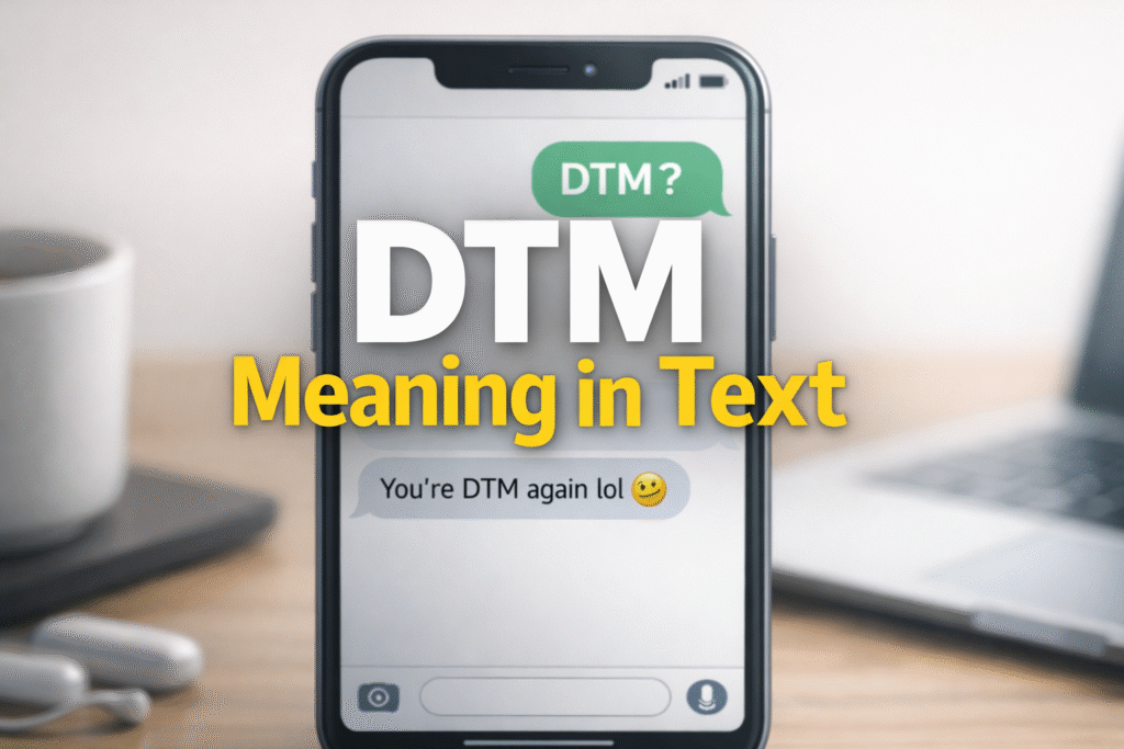 DTM Meaning in Text: What It Really Means (2026 Guide)