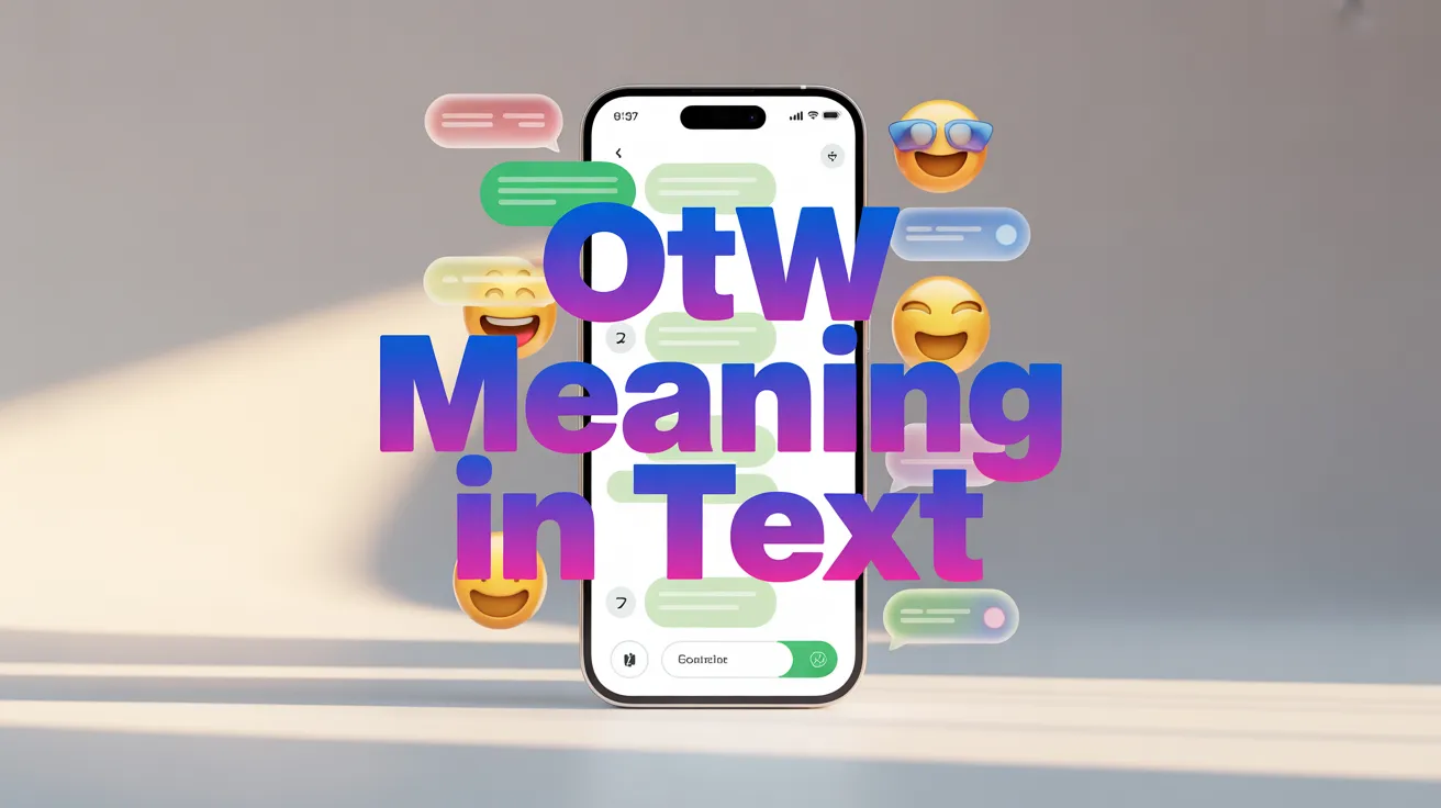 OTW Meaning in Text: What It Means & How to Use It