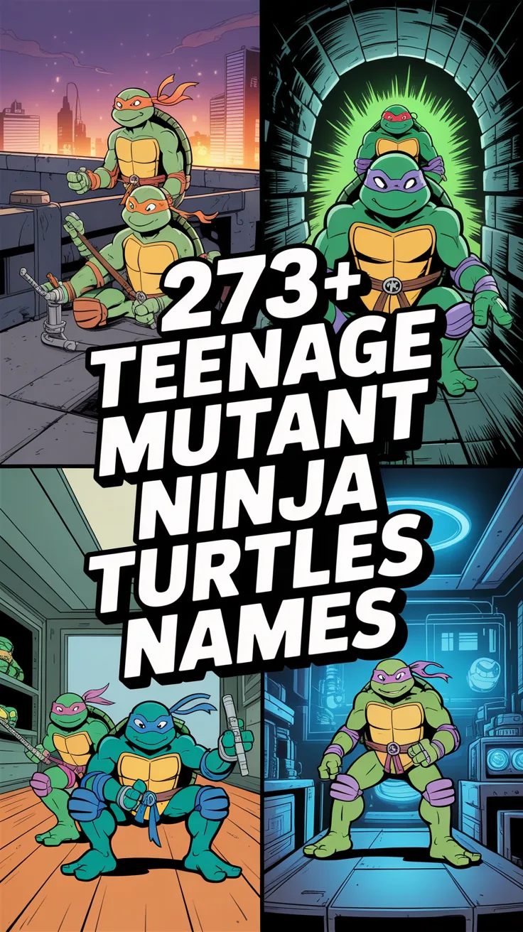 273+ Teenage Mutant Ninja Turtles Names (2026 Ultimate Guide)