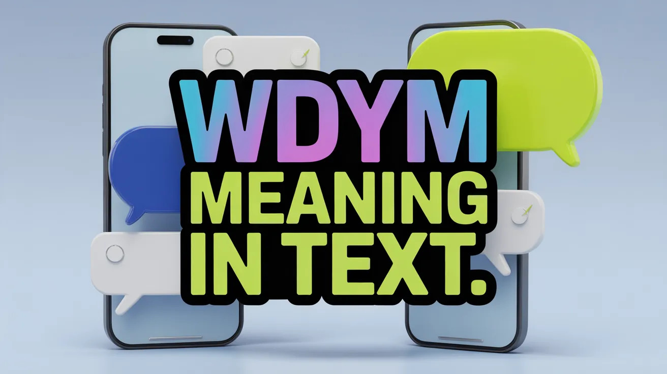 WDYM Meaning in Text: Full Explanation & Usage Guide