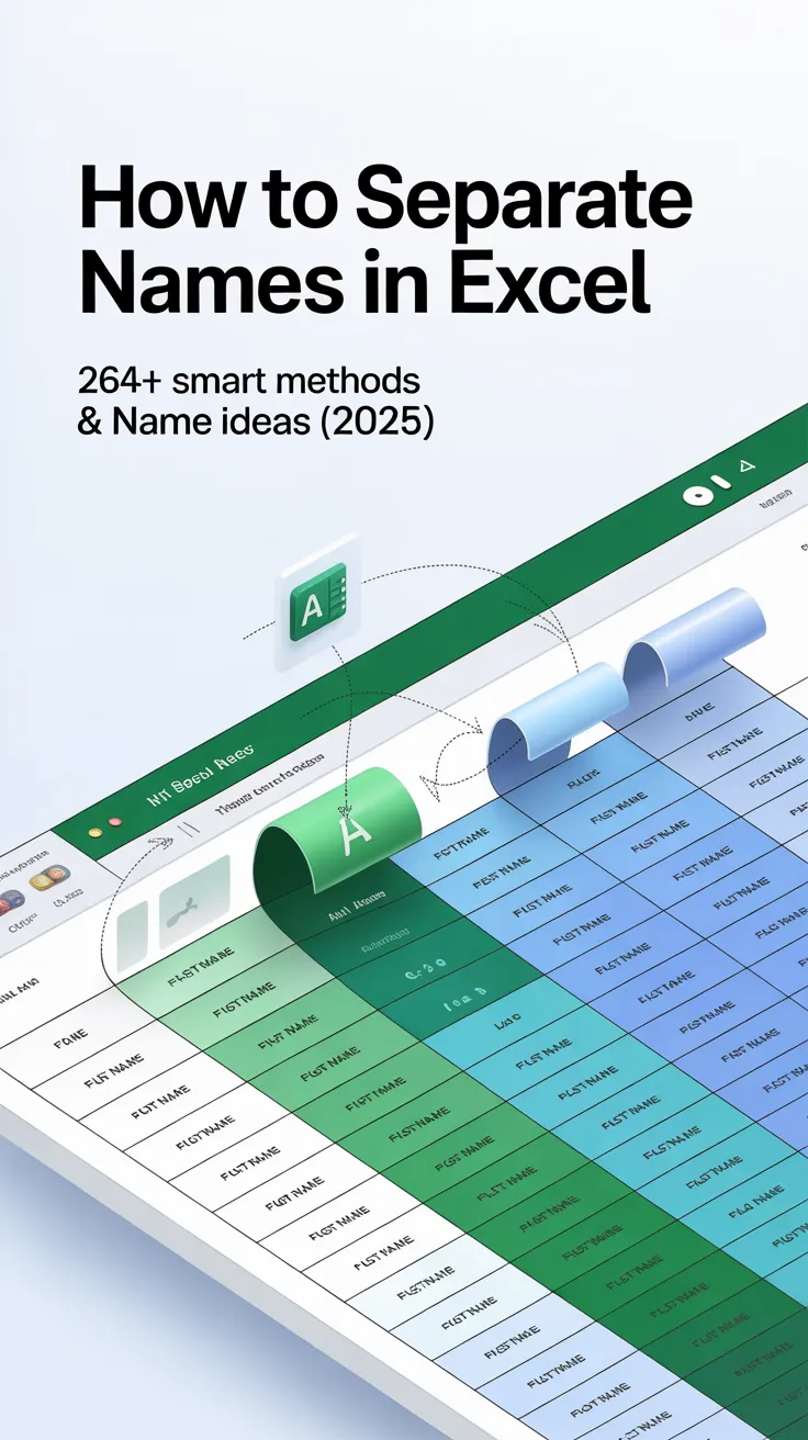 264+ How to Separate Names in Excel