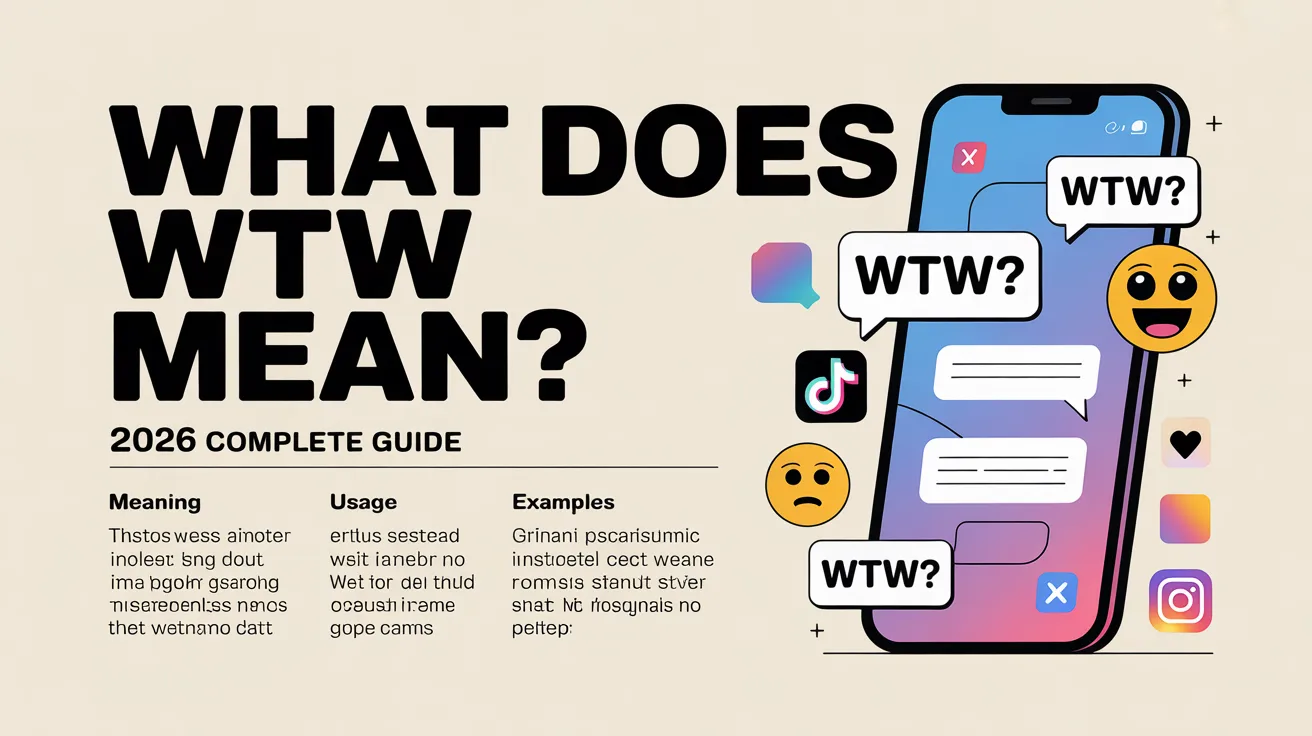 What Does WTW Mean in 2026? Complete Meaning Guide
